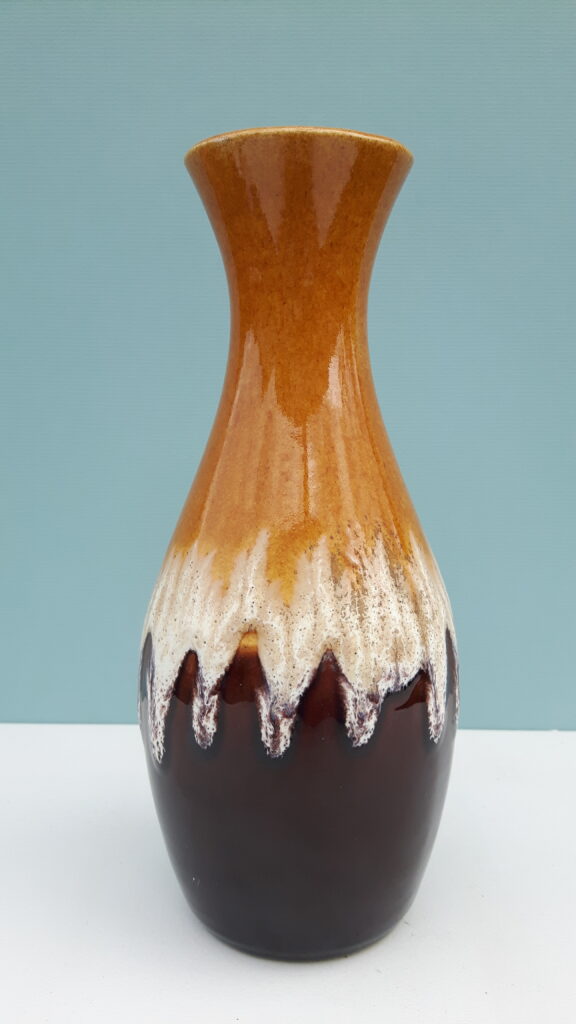 Mid Century West German Fat Lava Fluted Vase – Zygo Interiors